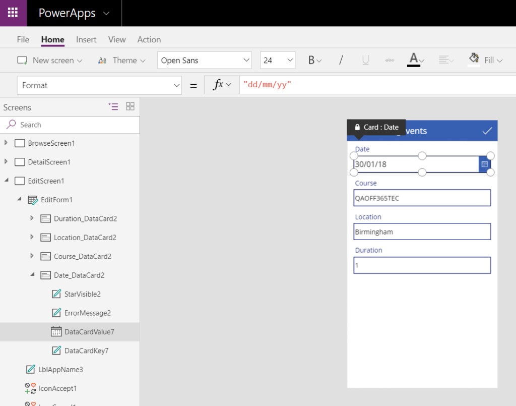 Formatando data no Power Apps - DevPro Community